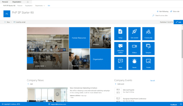 Using the PnP SharePoint starter kit with Powell 365 - Powell