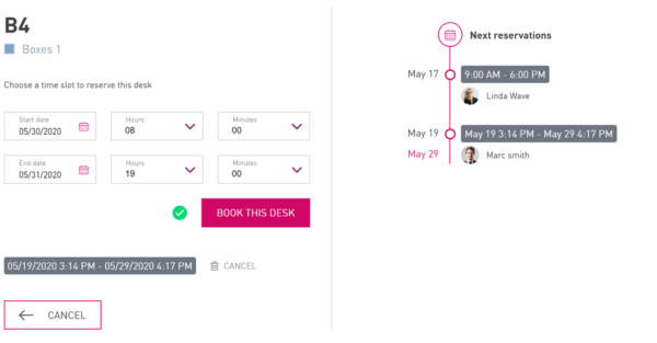 Flex Desk, the new widget for hot desking - Powell