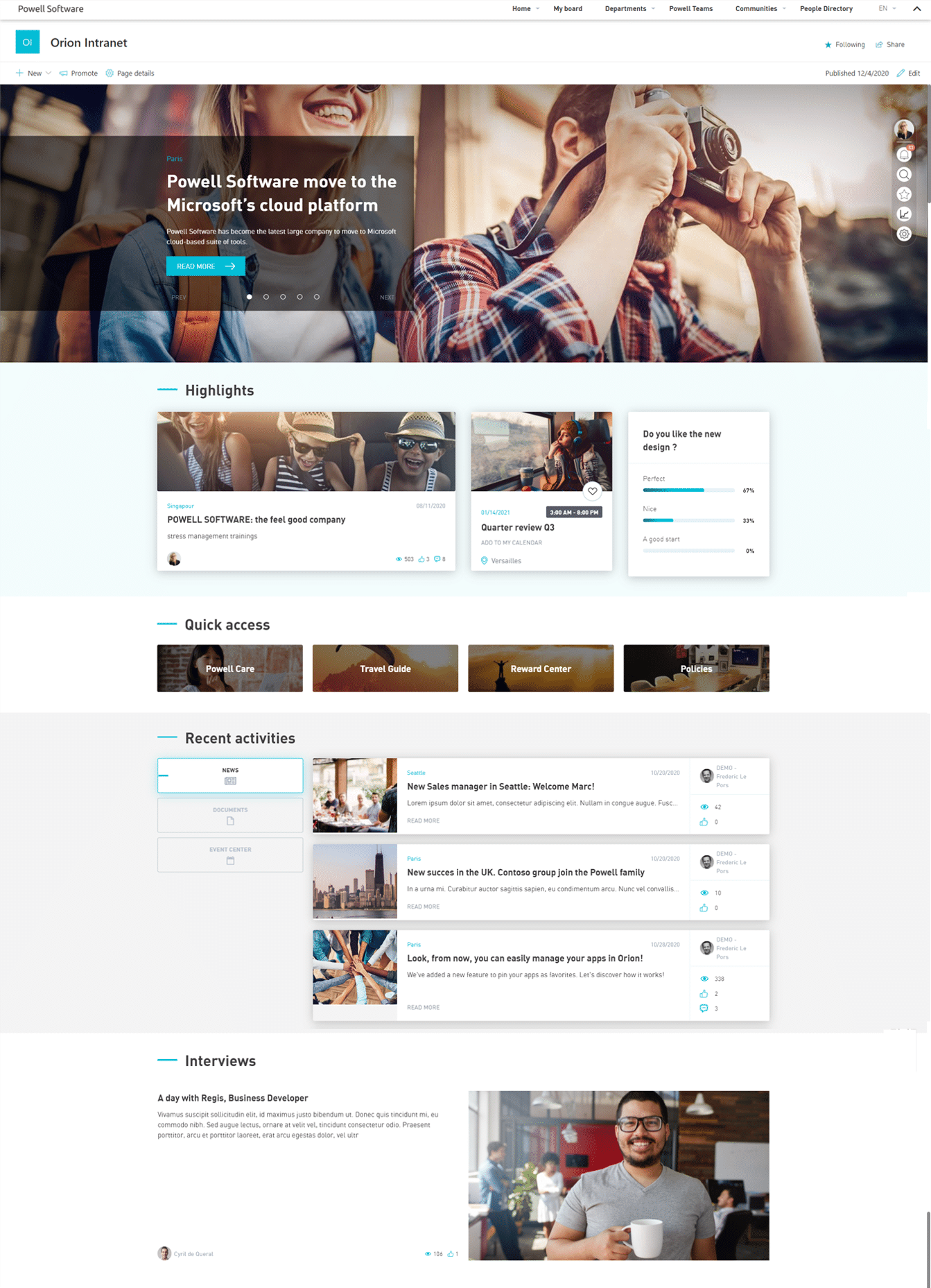 Les avantages de l'Intranet in a box avec Powell Intranet