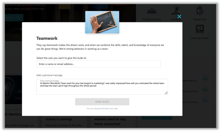 Share Kudos: Boost Employee Recognition