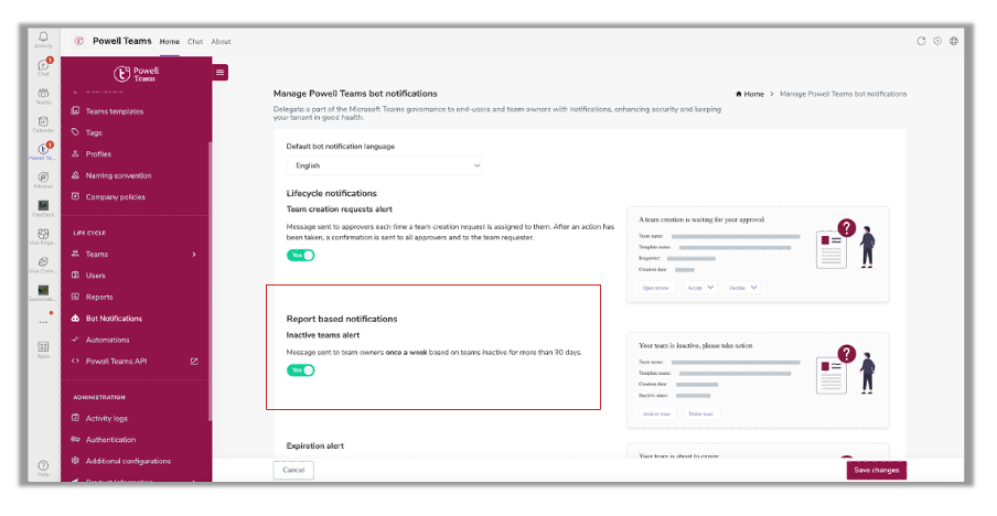 Effortless Clean Up of your Microsoft Teams space with Powell ...