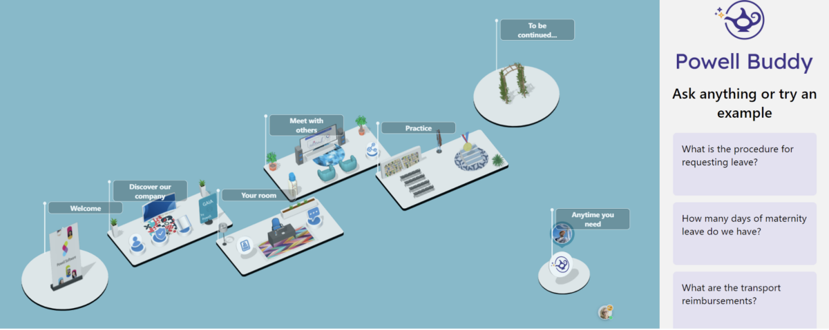 Augmenting Employee Onboarding with Powell Software Virtual Building - Powell